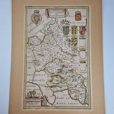 Buckinghamshire 1600-1699 Date Range Antique Europe County Maps for ...