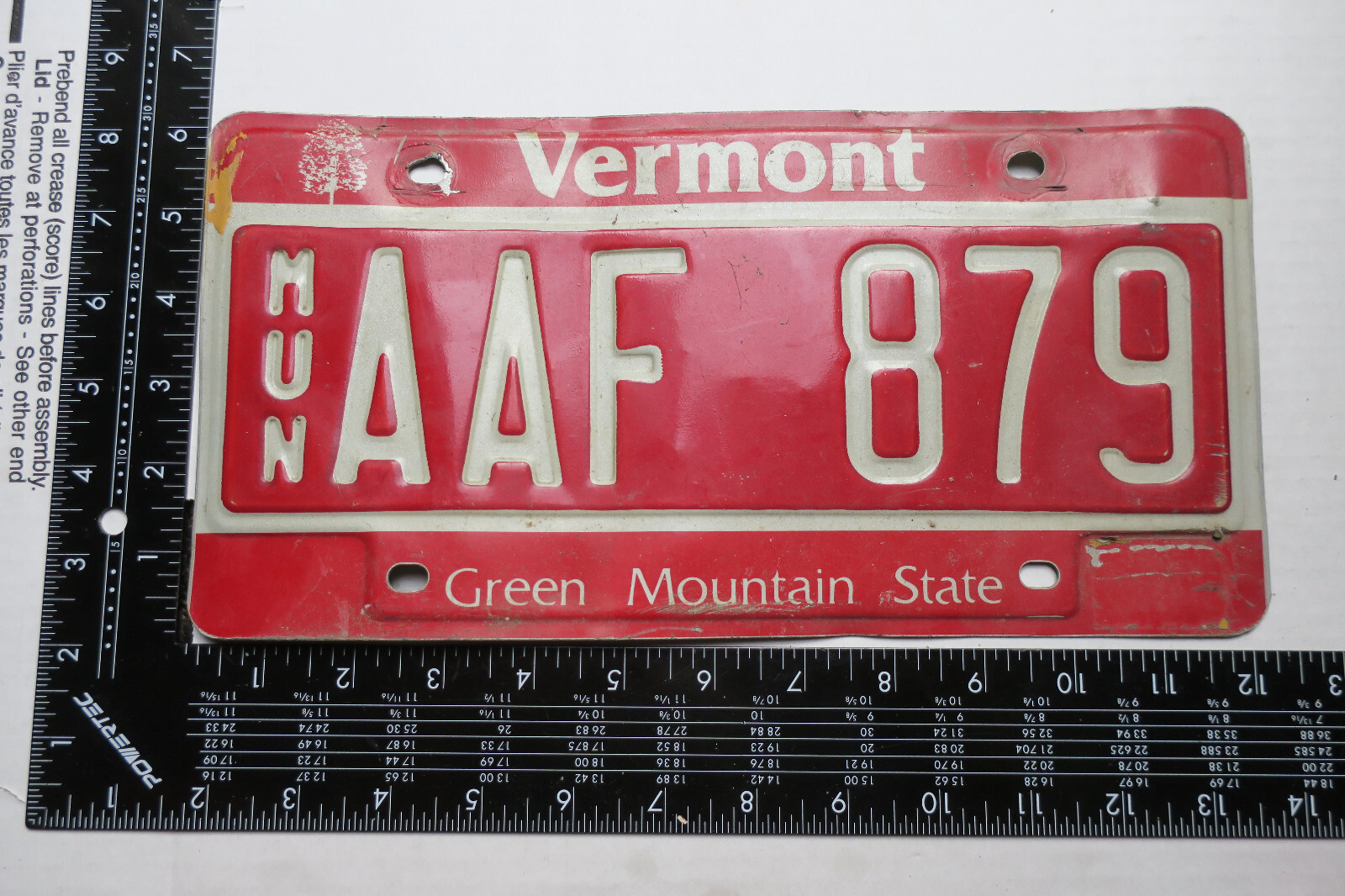 1940 Vermont matrícula 40 VT Etiqueta 8 609 | eBay