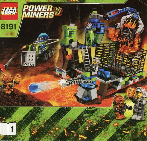 Retired LEGO Power Miners. #8191-Lavatraz. Instruction Manuals Only ...