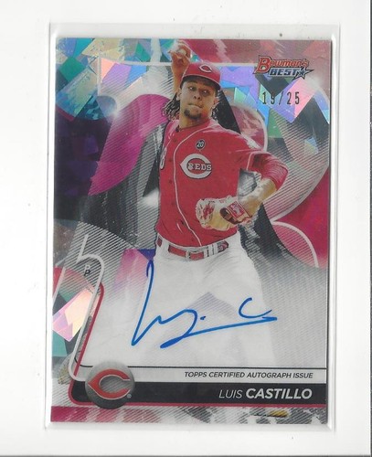 2020 Bowman's Best Best of '20 Atomic Refractor Luis Castillo AUTOGRAPH ...