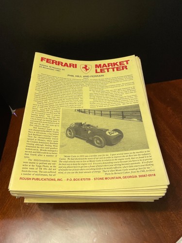 Ferrari Market Letters 1989 | eBay