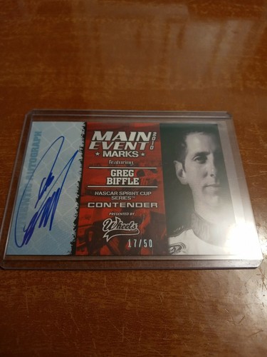 GREG BIFFLE 2010 PRESS PASS WHEELS MAIN EVENT AUTOGRAPH AUTO 17/50 | eBay