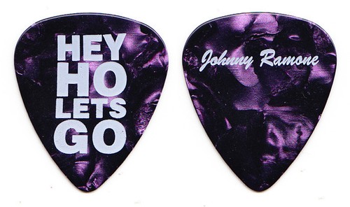 Ramones Johnny Ramone Hey Ho Lets Go Purple Pearl Tribute Guitar Pick ...