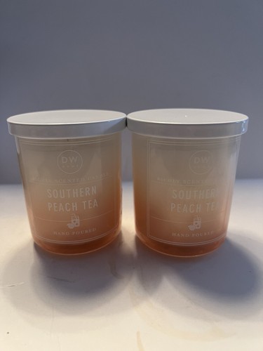 2 Pack~SOUTHERN PEACH TEA DW Home~1-Wick Mini Candles~3.8 oz/ea~20 Hr ...