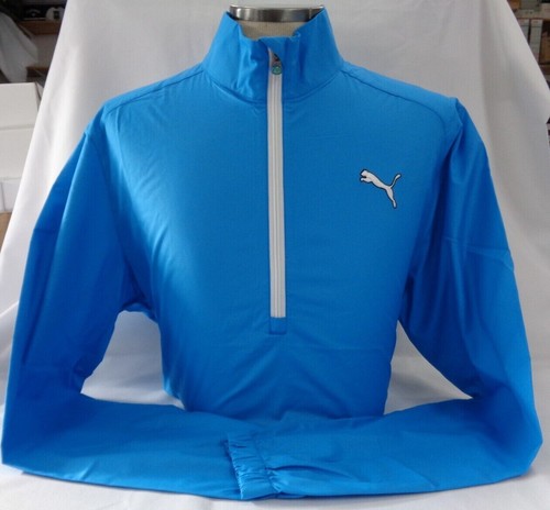 NEW PUMA Men's Golf 1/2 Zip Wind Jacket, BRILLIANT BLUE, PICK SIZE, $75 ...