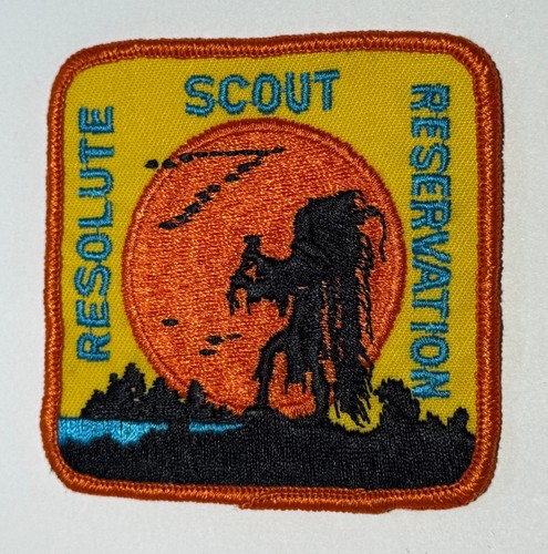 Resolute Reservation orange Massachusetts Boy Scout Camp Patch DC8 | eBay
