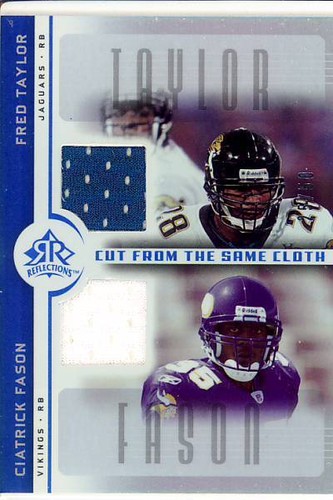 ciatrick fason rc fred taylor dual jersey patch florida gators uf #/50 ...