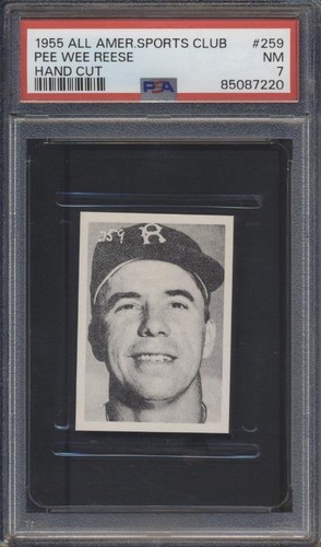 1955 All American Sports Club Pee Wee Reese Hand Cut #259 PSA 7 e10 | eBay