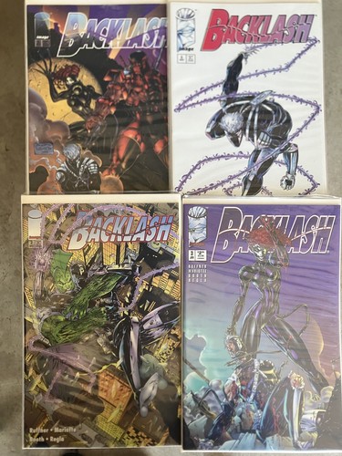 Backlash Lot of 3 #1 - 5 and #8 (1994) Image Comics Newsstand 1st Print | eBay