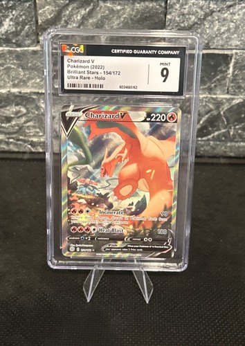 CGC 9 Charizard V (Alternate Full Art) 154/172 Swsh09:Brilliant Stars ...
