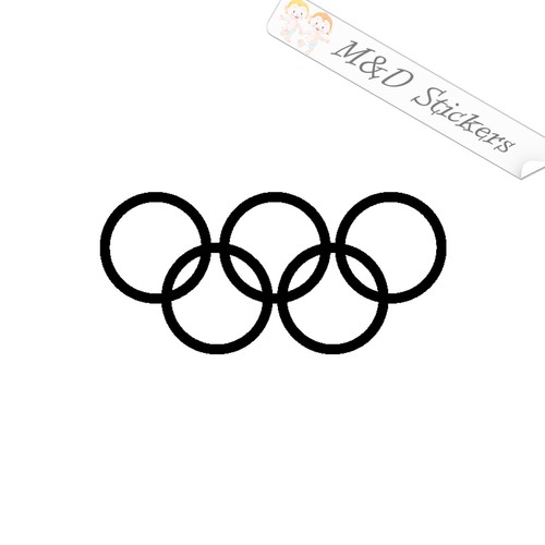 2x Olympic Committee rings Logo Vinyl Decal Sticker Different colors ...