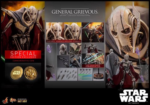 HOTTOYS HT MMS760D67B 1/6 Star Wars Prequel General Grievous Special ...
