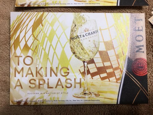 Moet Chandon Party Invitation Postcards Set Of 25/double Sided. Free ...