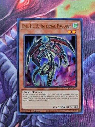 Yu-Gi-Oh! TCG Evil HERO Infernal Prodigy Ultra Rare LDS3-EN024 1st ed M ...