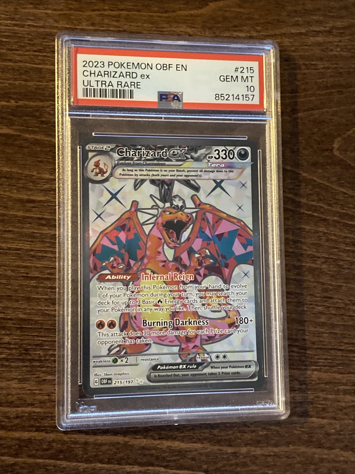 Charizard ex 2023 Scarlet & Violet: Obsidian Flames #215/197 Ultra Rare ...