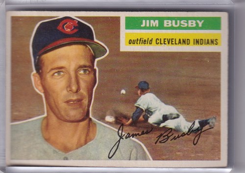 1956 TOPPS #330 JIM BUSBY CLEVELAND INDIANS 9252 | eBay