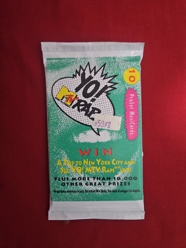 1991 Yo! MTV Raps Pro Set -Factory Sealed- Trading Cards, 1 pack of 10 ...