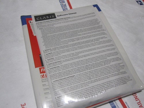 Claris FileMaker Pro Software SEALED Vintage MacOS floppy disk BRAND ...