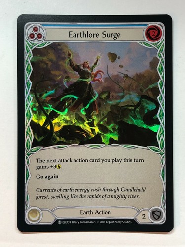 Flesh And Blood Tales of Aria Earthlore Surge (Blue) ELE139 Foil 1st ...