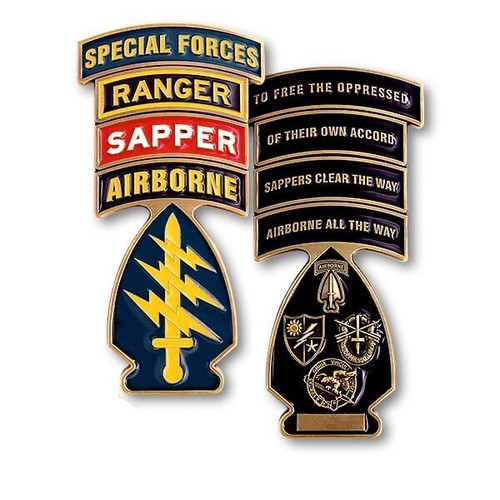 SPECIAL FORCES RANGER SAPPER AIRBORNE GREEN BERET QUAD CANOPY CHALLENGE ...