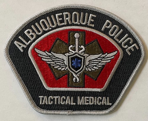Albuquerque Police Department Tactical Medical Shoulder Patch Silver ...