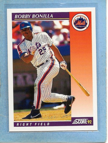 BOBBY BONILLA - 1992 Score Rookie & Traded - #5T - Mets - MINT | eBay