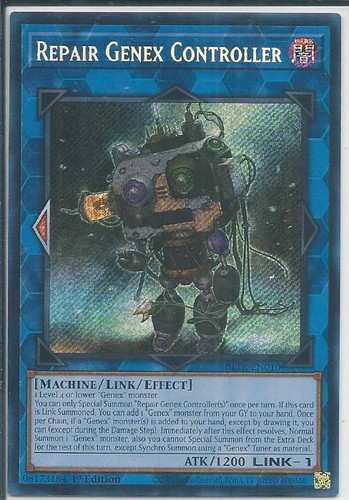Yugioh! Repair Genex Controller - BLTR-EN010 - Secret Rare - 1st ...