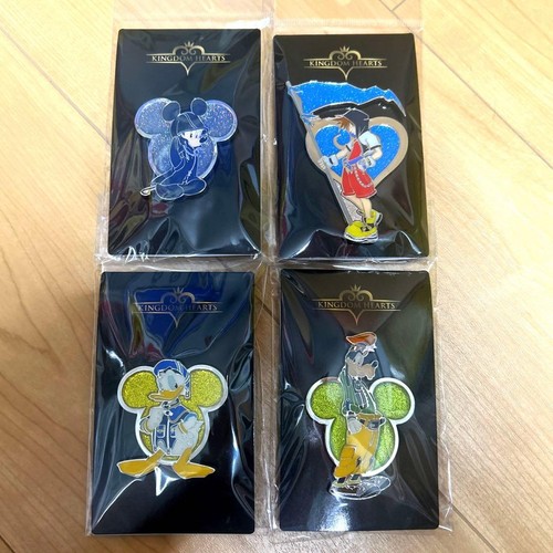 Disney Kingdom Hearts Loft Pins Set of 4 Mickey Mouse Donald Duck Goofy ...