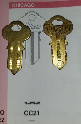 Chicago, OEM / NOS, CC21 Vintage Key Blank. | eBay