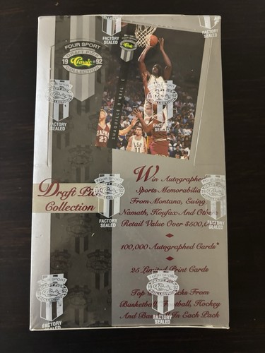 1992 Classic Draft Pick Collection Four Sport Box Factory Sealed! 6 ...