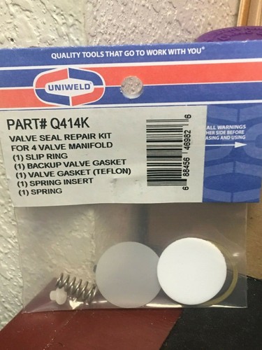 Uniweld Valve Seal Repair Kit for The 4 Valve Manifold for sale online ...
