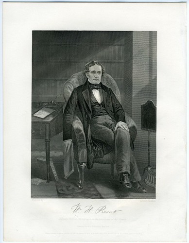 WILLIAM H PRESCOTT, Historian Author/Minute Man Grandson, Steel ...