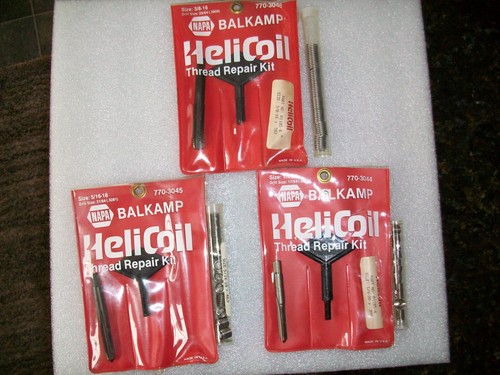 NAPA BALKAMP HeliCoil Thread Repair Kit LOT: 3/8-16/5/16-18/ 1/4-20 ...