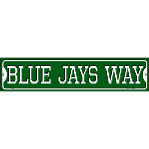 Blue Jays Way 4"x18" metal street sign plaque Home Door Garage Wall ...