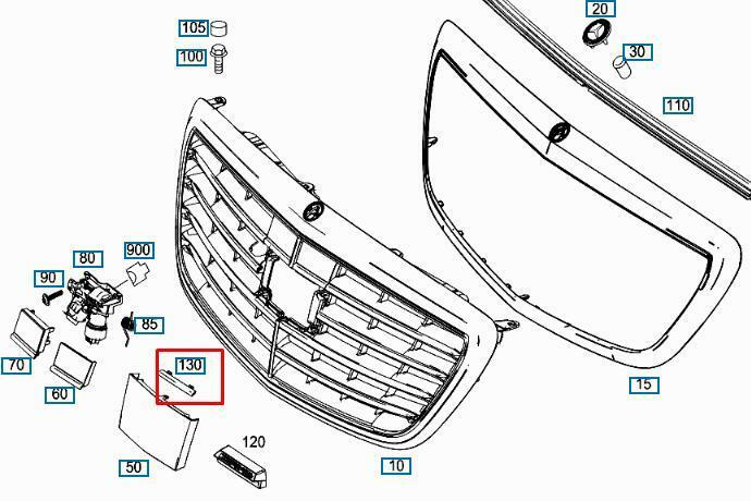 Genuine MERCEDES W222 Gasket For Light Housing Left Lighting Unit ...