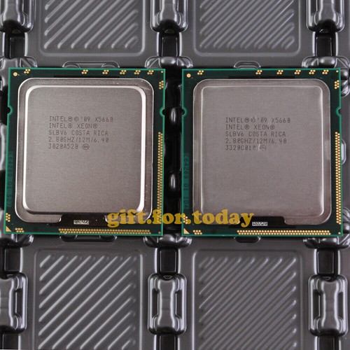 Lot of 2 pcs Original Intel Xeon 5600 X5660 2.8GHz Six-Core Processor ...