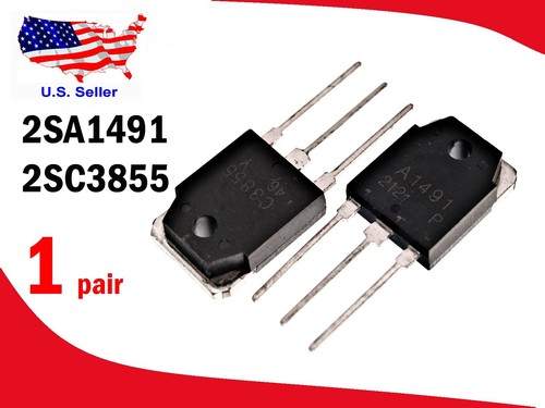 2SA1491 & 2SC3855 (1 pair) Power Transistor - Fast shipping w/Tracking ...