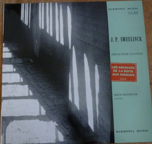 FRITZ NEUMEYER / SWEELINCK / HARMONIA MUNDI | eBay