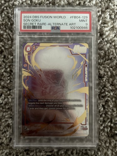 DRAGON BALL SUPER FUSION WORLD FB04-129 SON GOKU SECRET RARE-SUPER ALT ...