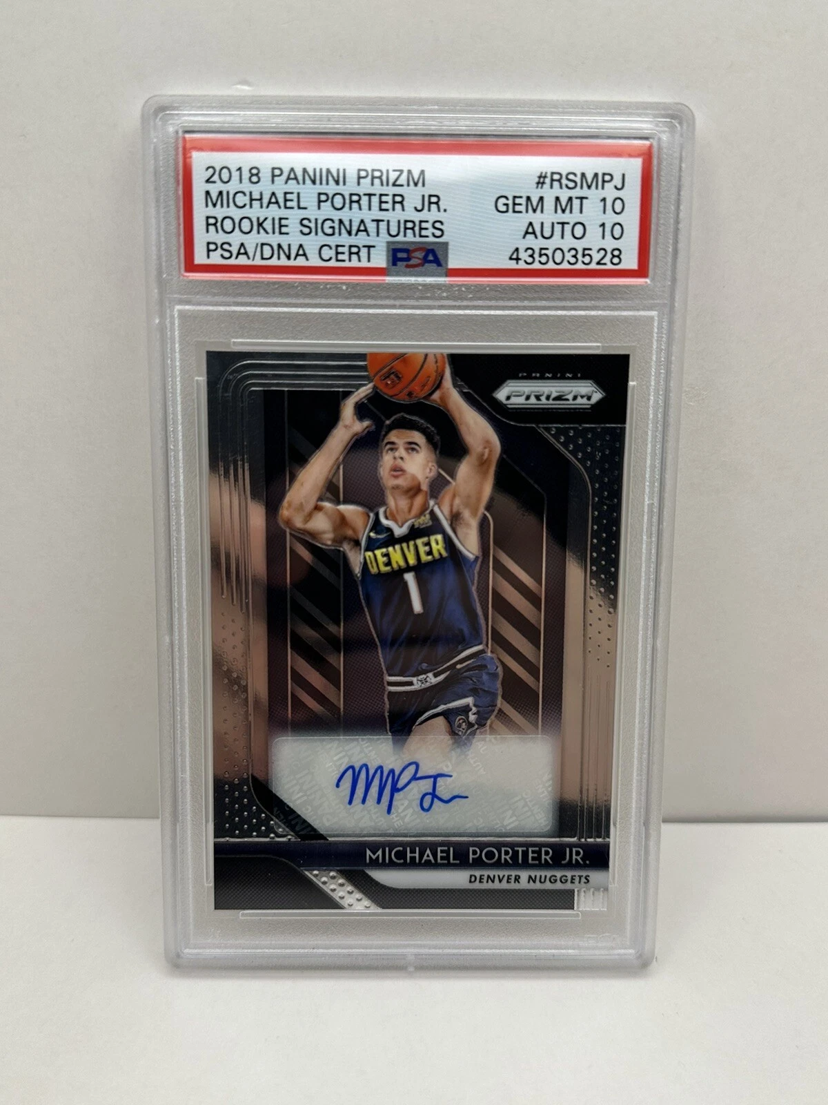 Michael Porter Jr. 2018 Prizm #RS-MPJ Rookie Signatures Price Guide ...