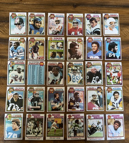 1979 Topps Football Card Lot Of 30 - 30 Different Cards - Earl Campbell ...
