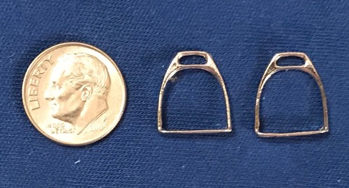 SULSER SADDLERY 1:9 Traditional Model Horse Scale English Stirrups ...