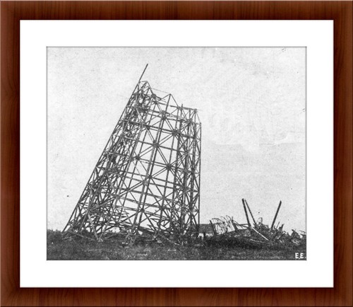 Nikola Tesla Final Moments of Wardenclyffe Tower Demolition Photo Wall ...