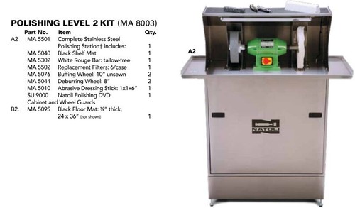 Natoli polisher Polishing level 2 KIT (MA 8003). Complete Stainless Steel | eBay
