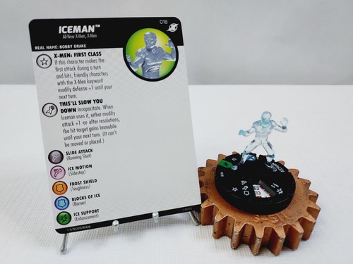 HEROCLIX X-Men Xavier's School Uncommon #018 ICEMAN w/Card | eBay