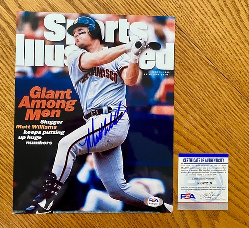 Matt Williams San Francisco Giants Sports Illustrated Signed 8x10 Photo ...