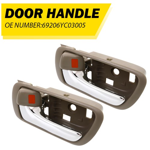 Interior Door Handle For 02-06 Toyota Camry Front +RearLeft Inner Beige ...