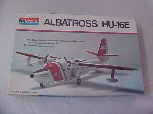1/72 RARE 1975 ISSUE Monogram Model Kit 5400 USCG Albatross HU-16E ...