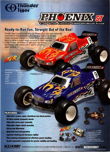 Thunder Tiger Phoenix ST Electric 2WD 1/10 Vintage Print Ad Wall Art ...