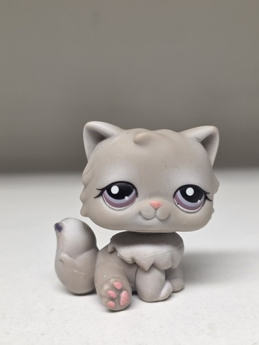LPS Persian Cat #263 LPS Littlest Pet Shop Hasbro Authentic Purple Eyes ...